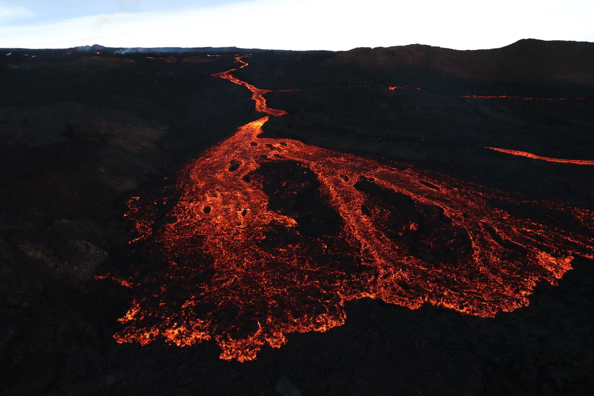 Vulcano A Scudo Mauna Loa In Eruzione